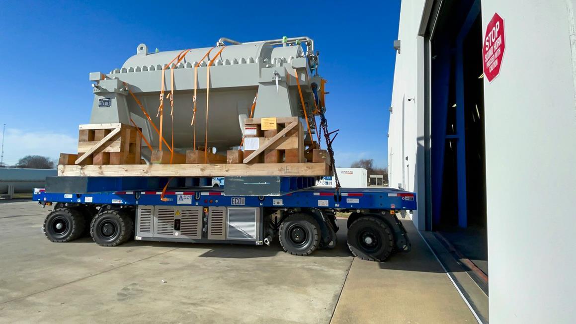 Pump form transport as maiden voyage for Atlas Heavy Projects LLC