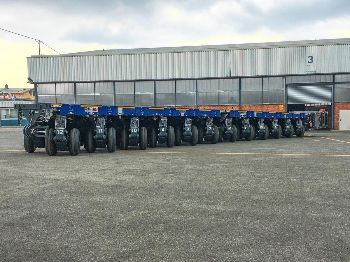 Cometto SPMT for wind farm projects in South Korea - Self-propelled ...